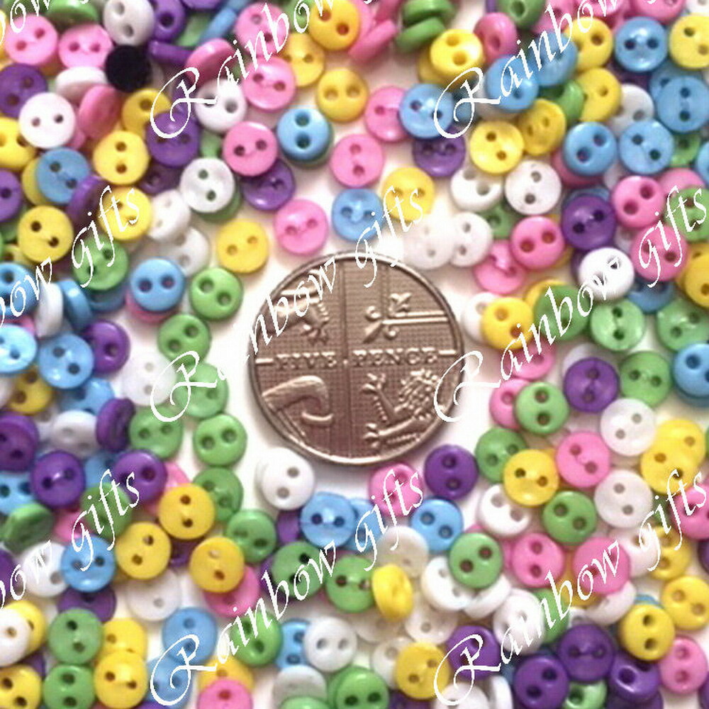 4mm MICRO BUTTONS MINI BUTTONS TINY DOLL CLOTHES BUTTONS SCRAPBOOKING ...