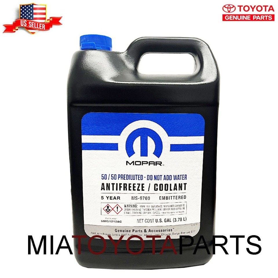 2 Gal Mopar Dodge Chrysler Jeep Coolant Antifreeze 50/50 Prediluted ...