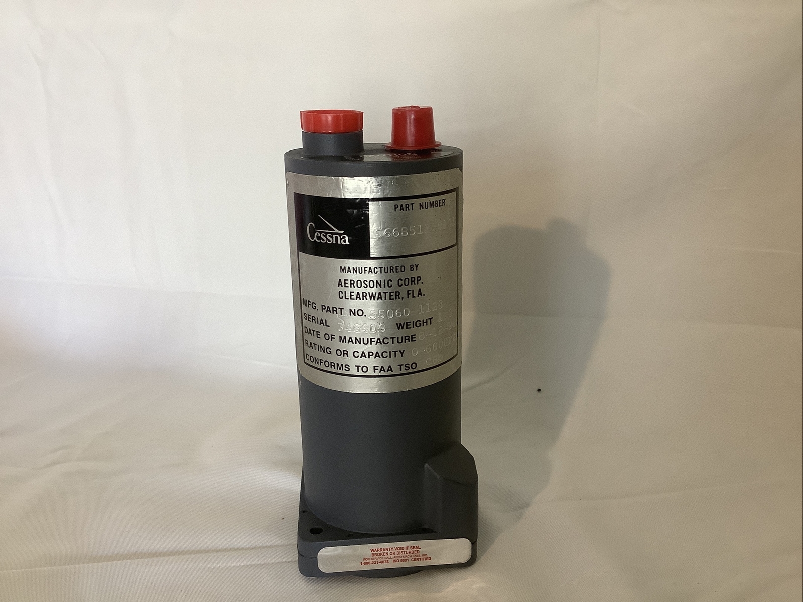 STANDBY ALTITUDE-AIRSPEED INDICATOR PN C668513-0101 Aerosonic Corp OH ...