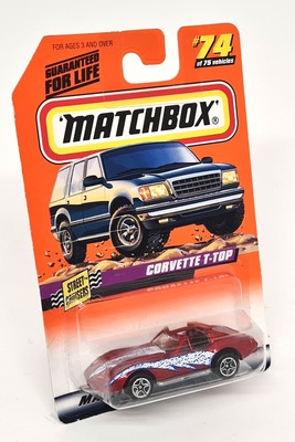 Matchbox 1/64 Chevrolet Corvette C3 T-Top Red Diecast Toy Car On Card ...