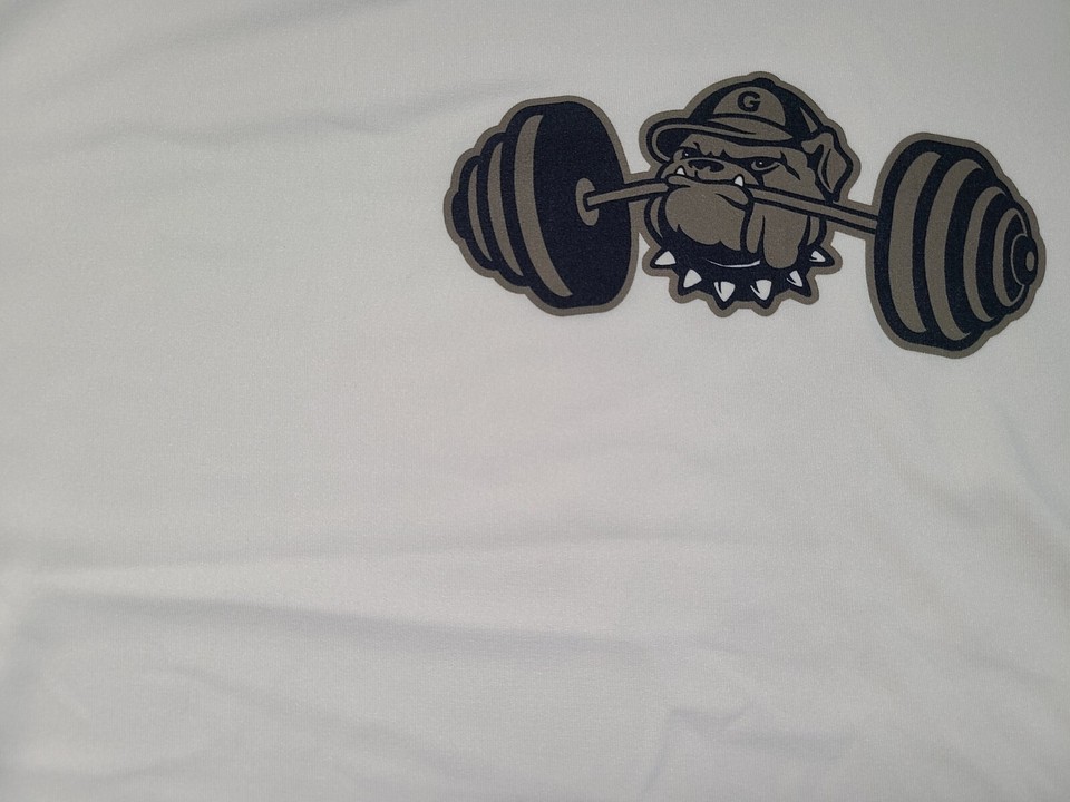 Georgetown Hoyas XL Nike White Strength and Conditioning Shirt USED 24 ...