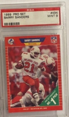 1989 Pro Set #494 Barry Sanders Rookie Card (Free Shipping) | eBay