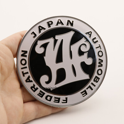 JAF Black Japan Automobile Federation Front Grill Badge Sticker Emblem ...