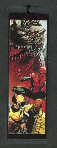 GODZILLA vs AVENGERS COMIC BOOK ART, DOUBLE SIDED LAMINATED BOOKMARK ...