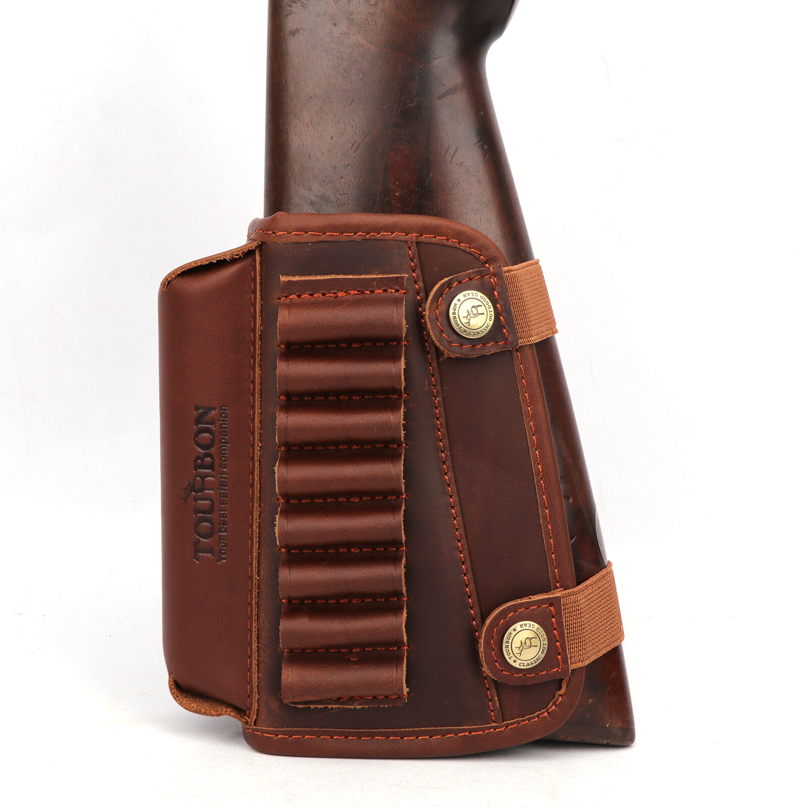 Tourbon Leather Gun Buttstock Cheek Riser Rest Rifle Cartridges Ammo ...