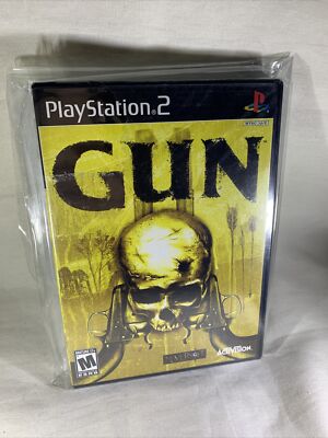 Gun (Sony PlayStation 2, 2005) Skewed Brand New Corner Tear Rare WATA ...