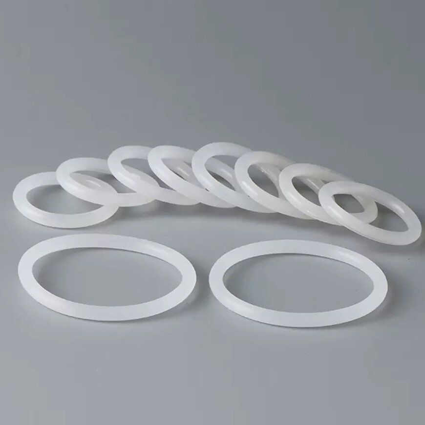 Wire Diameter 3mm Food Grade Silicone O-Ring OD: Ø10mm-100mm White O ...