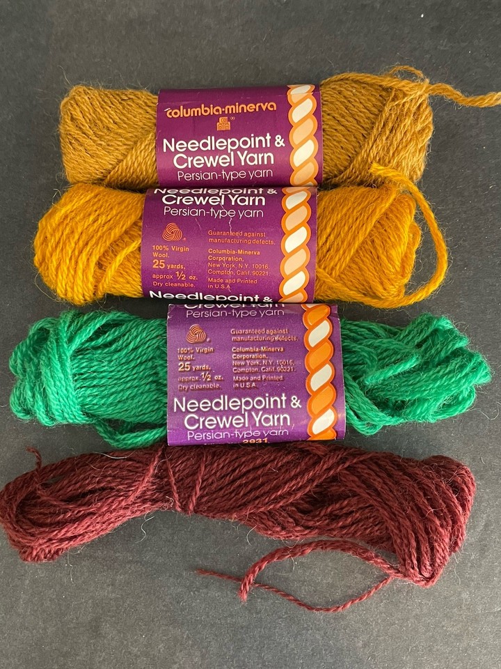 Mixed Lot of Vintage 35+ Skeins Tapestry Crewel Yarn Variety Colors ...
