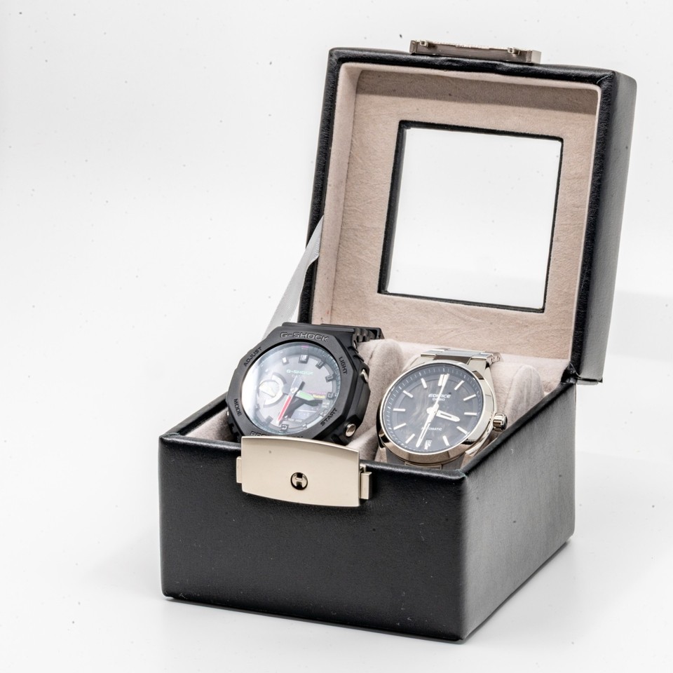 Set of 2 Watches (G-shock & Edifice Automatic) and 1 Watch Box | eBay