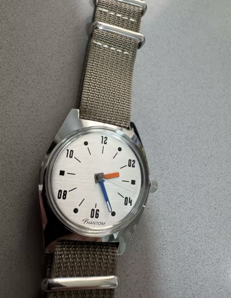 Phantom 7120 Hand-Wind Mechanical Watch Men 36mm Retro | eBay