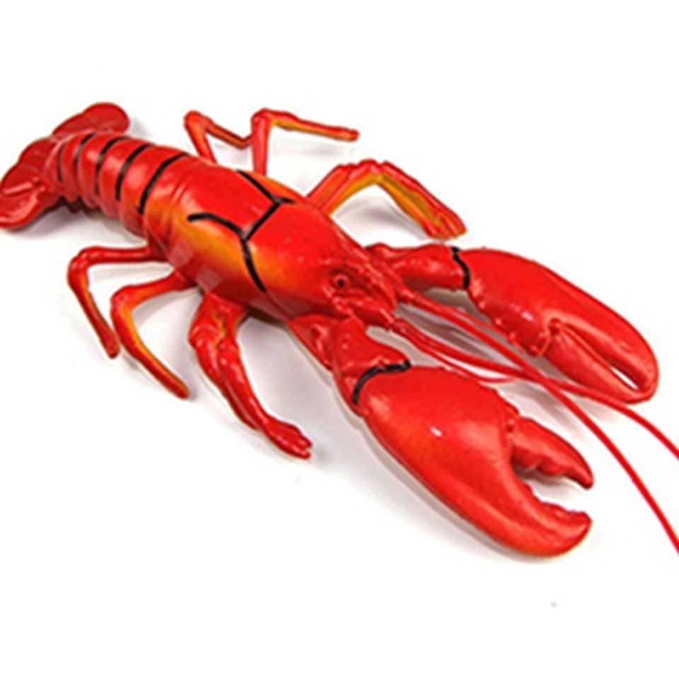 Emulated Shrimp Marine Ornaments Artificial Big Decoration Decors Fake ...