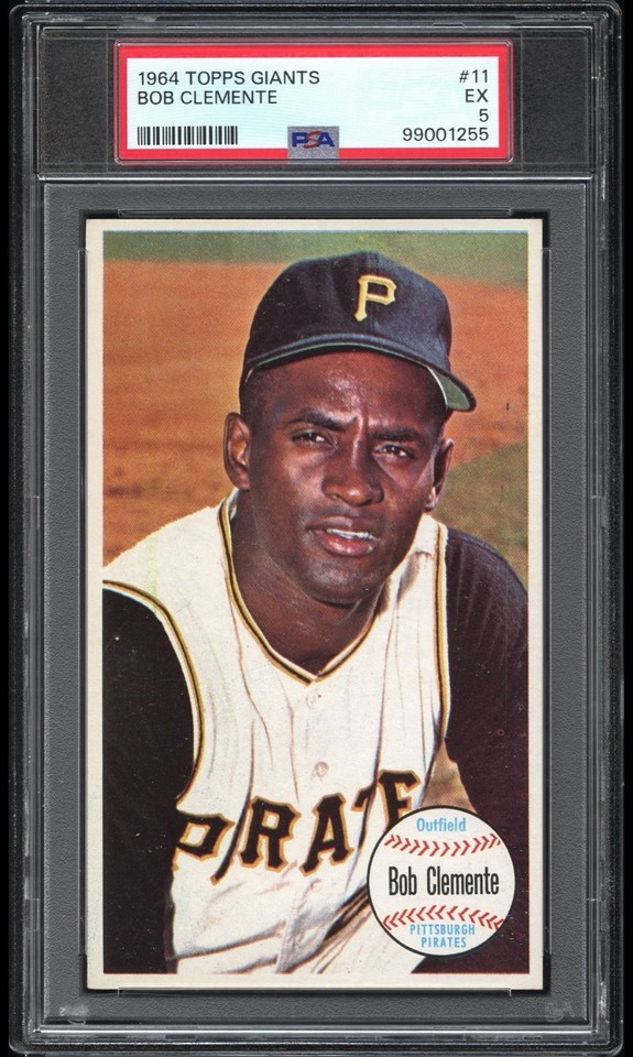 1964 Topps Giants Roberto Clemente #11 PSA 5 EX HOF Pittsburgh Pirates ...