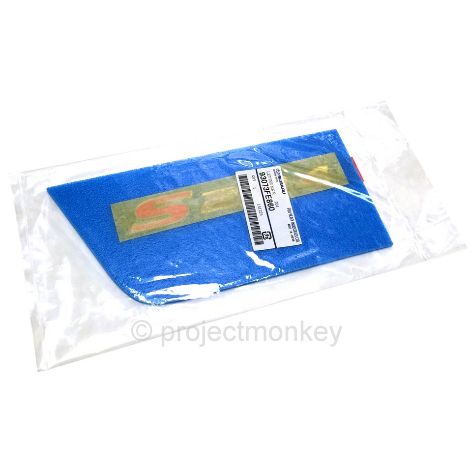 OEM Subaru 93073FE860 Impreza WRX Rear S204 Emblem Badge Logo STi ...