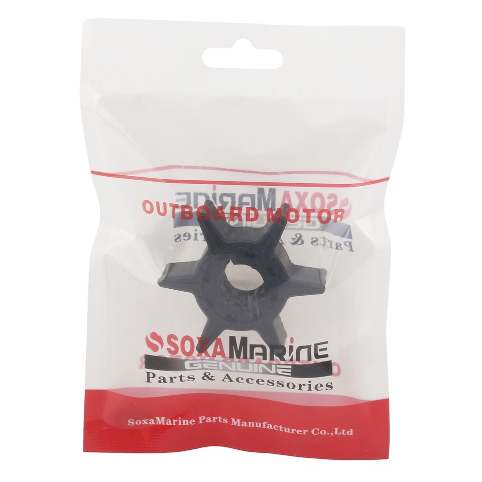 Soxa Marine Outboard Water Pump Rubber Impeller & Key for Yamaha 20 25 ...