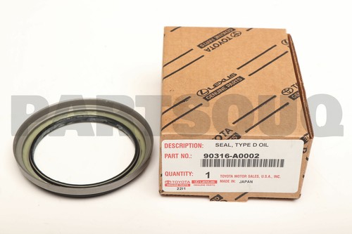 90316A0002 Genuine Toyota SEAL, OIL (FOR REAR AXLE HUB), RH/LH 90316 ...
