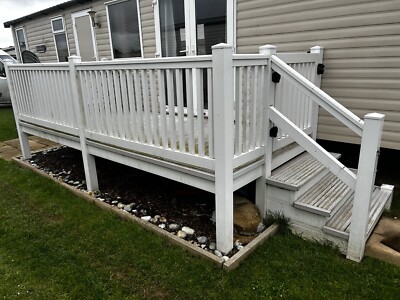 Caravan Side Decking 14ft X 6ft Steps And Gate | eBay UK