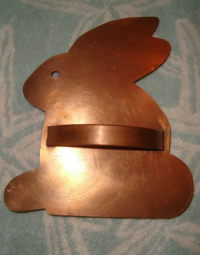 Vintage 7.5” BUNNY RABBIT COOKIE CUTTER, CAPE COD COPPER WORKS Orleans ...