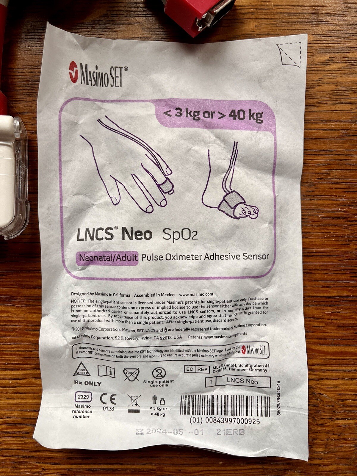 Masimo Rad-87 Pulse Oximeter + Power Cord, LNC-1 Cable, LNCS Neo Sp02 ...