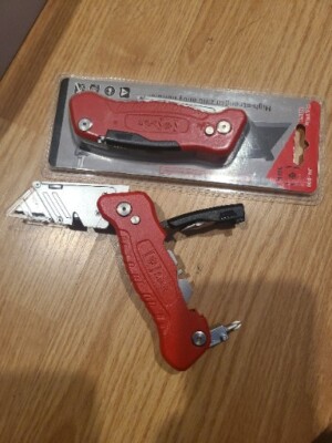 M&R Folding Utility Knife Quick Change Box Cutter Razor Knife W/3PCS ...