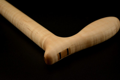 Short Cane Walking stick made from AMBROSIA CURLY MAPLE wood men's ...