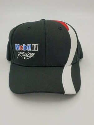 Mobil 1 Hat Cap Logo Baseball Nascar Racing Strap Back Adjustable Black ...