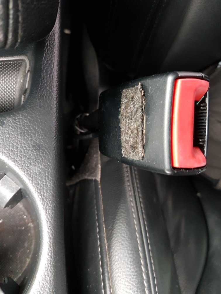 08-16 AUDI Q5 MK1 8R NEARSIDE PASSENGER LEFT FRONT SEAT BELT STALK ...