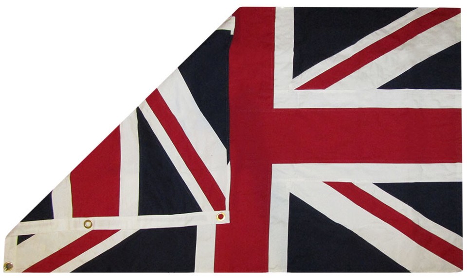 3x5 Embroidered United Kingdom UK England Great Britain 100% Cotton ...