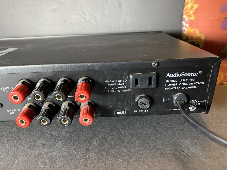 AudioSource AMP 100 100-Watt 2-Channel Stereo Power Amplifier - Tested ...
