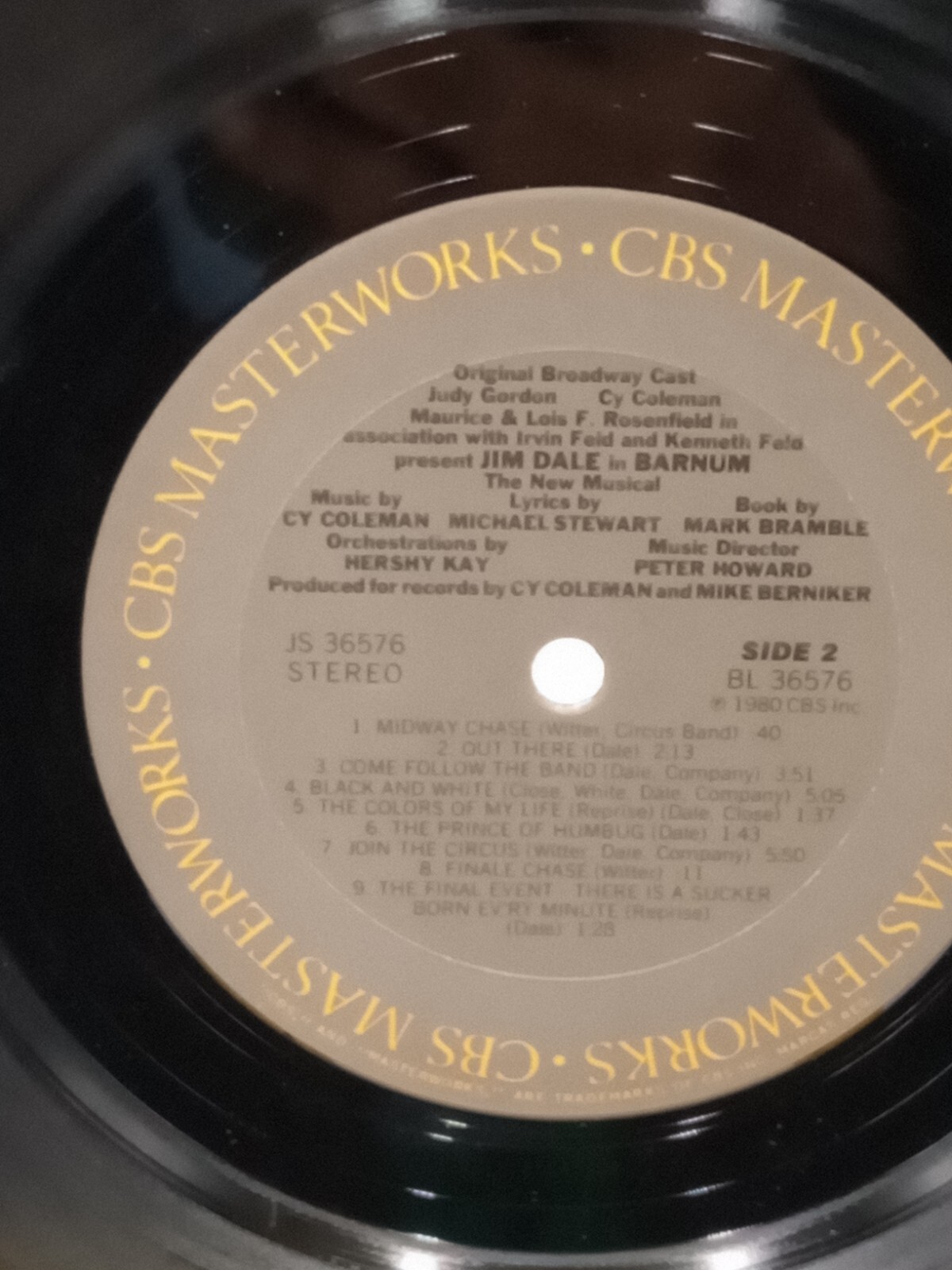 BOXDG37 Jim Dale - Barnum The New Musical LP, Gat CBS Masterworks Js ...
