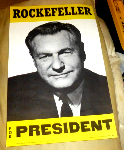 VINTAGE POSTER ROCKEFELLER FOR PRESIDENT 1960's | eBay