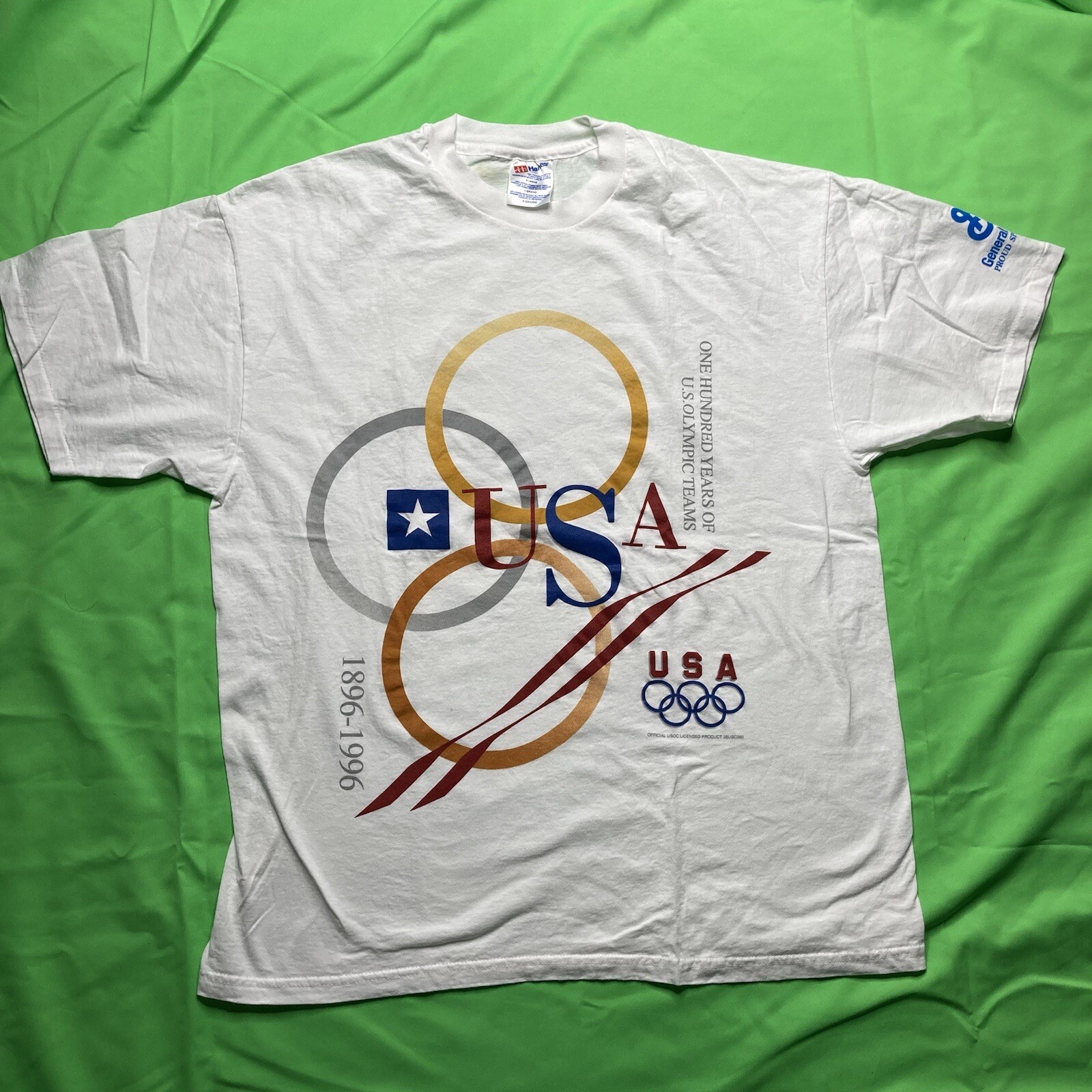 VINTAGE Atlanta Olympics 90s 1996 General Mills shirt… - Gem