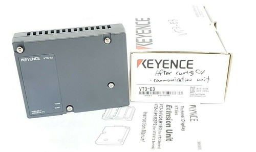 NIB KEYENCE VT3-E3 TOUCH PANEL DISPLAY ETHERNET EXTENSION UNIT 5VDC 200mA VT3E3 | eBay