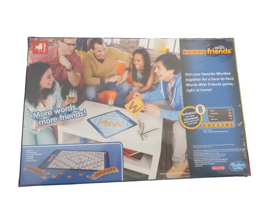 Words With Friends Board Game Zynga Hasbro NEW SEALED - Fun Word ...