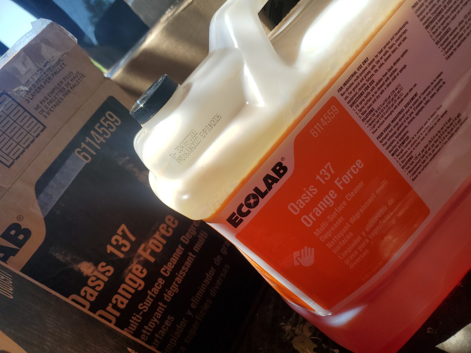 Ecolab 6114559 Oasis 137 Orange Force Multi Surface Cleaner Degreaser 2.5gal for sale online | eBay