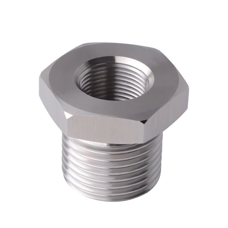 1PC 1/2x28 to 3/4x16 Automotive Threaded Oil Filter Adapter Stainless ...