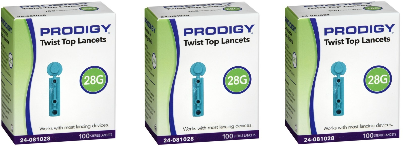 Prodigy Lancets Twist Top 28G 100ct each *3 Pack* | eBay