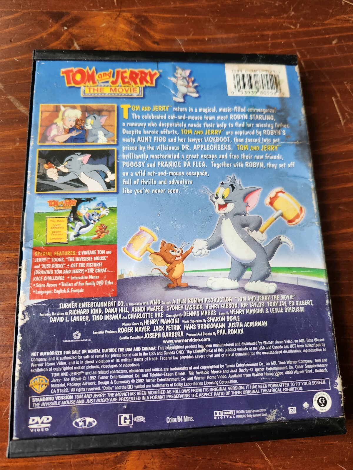 Tom and Jerry - The Movie (DVD, 2002) 53939805529| eBay