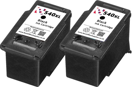 2 x Cartouche d'encre PG540XL Noir Pour Imprimate Canon Pixma MX370 ...