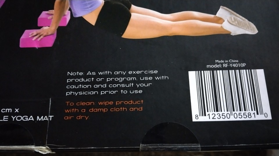 Peaceful Pink Folding Gym Mat Yoga Mat Durable Fitness Exercise Workout ...