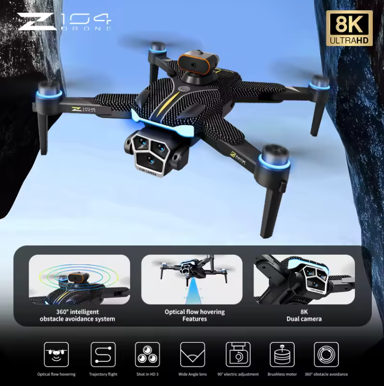 Professional Drone 8K HD Camera With GPS - 6 Axis FPV Obstacles UAV ...