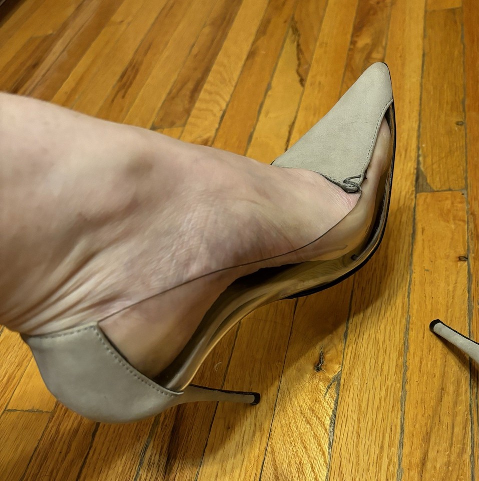 Schutz Vinyl Transparent PVC Plexiglass Clear Andie Cendi Heels Pumps ...