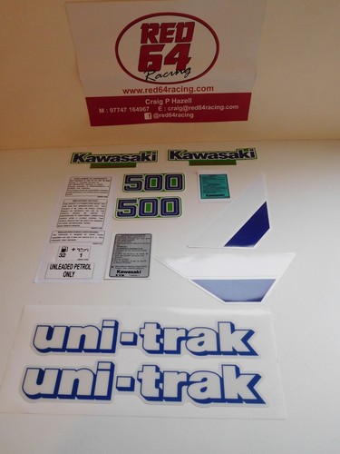 Kawasaki KX 500 1986 Full decal set vintage motocross evo stickers | eBay