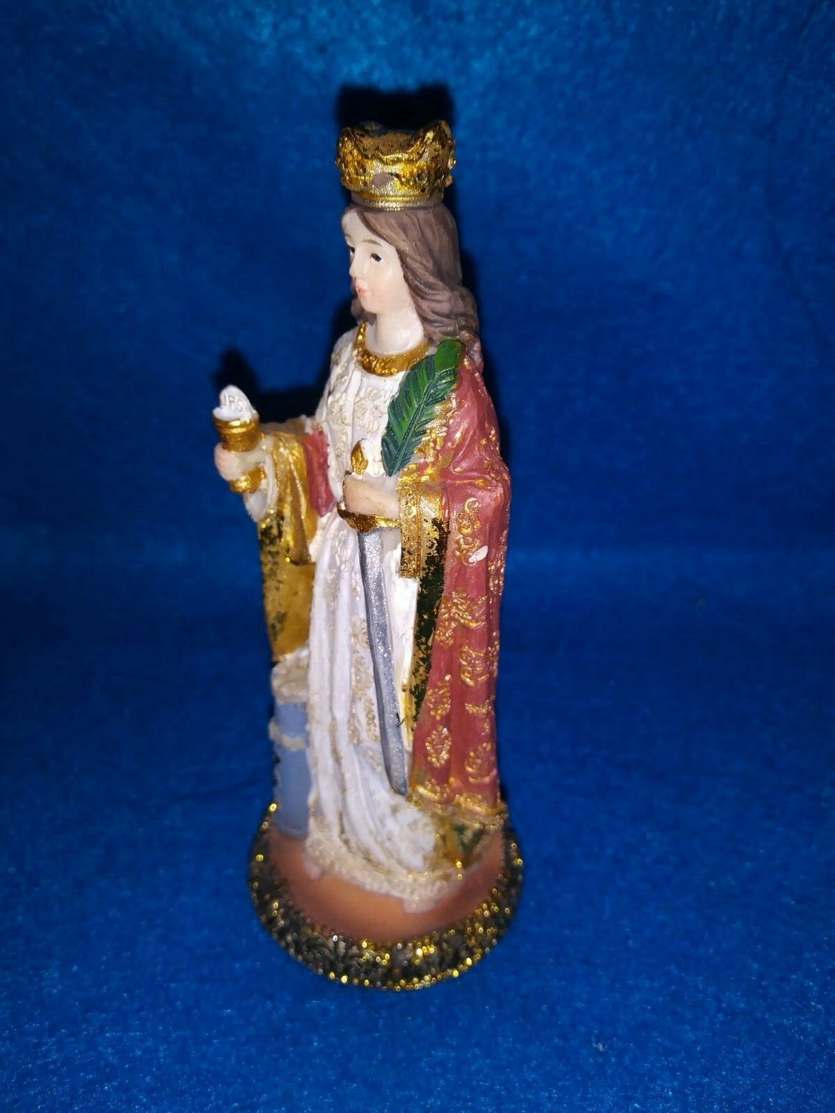 STATUE ESTATUA SANTA BARBARA 5" SHANGO religion yoruba orula orunmila ...