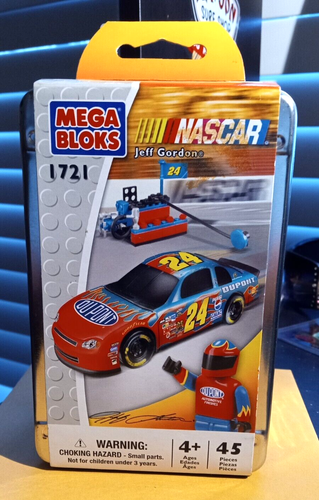 Mega Bloks Blocks NASCAR Jeff Gordon No. 24 #1721 - 45 Pieces Building ...