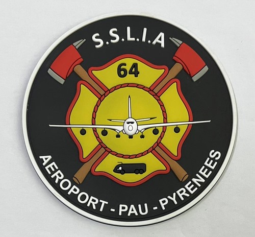 écusson pompier securite civile sdis pompiers AREPORT PAU 64 SSLIA | eBay