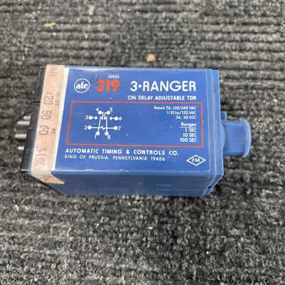 ATC SERIES 319 3 RANGER OFF DELAY ADJUSTABLE TDR ***FREE SHIPPING*** | eBay