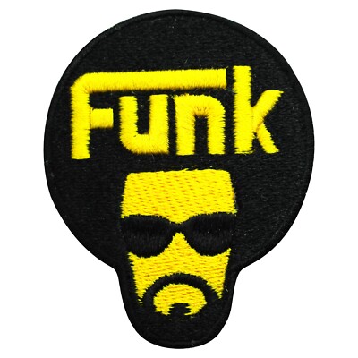 Funk Patch, funky patch Embroidered Iron on Sew on Patch Badge 7x6CM | eBay