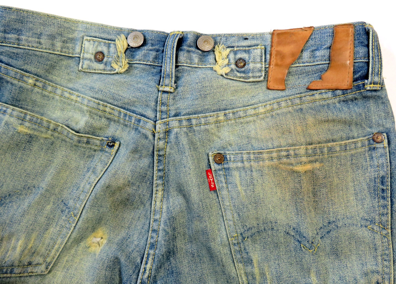 Levis Vintage Style Old Miners Denim Pants Made Worn … - Gem