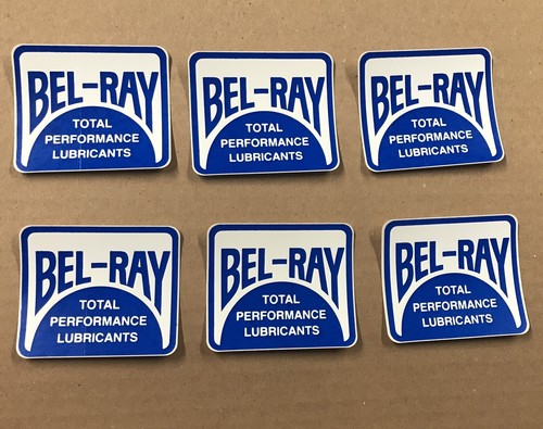 NOS Lot of 6 Vintage Bel Ray Oil Motocross Sticker AHRMA Decals ATV ...