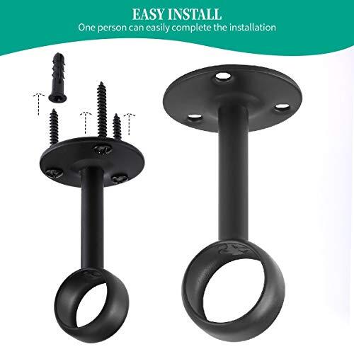 Curtain Rod Ceiling-Mount Bracket Curtain Rod Brackets Curtain Rod ...